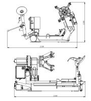 China CE Standard 380V 50Hz Truck Tire Changing Machine / Heavy Duty Tire Changer for sale