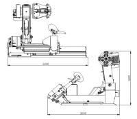 China 14-56 Inch Rim Automatic Truck Tire Changing Machine 5CBM for sale