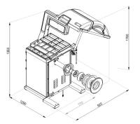 China 110v 220v 380v Truck Wheel Balancing Machine 1.45CBM With Tire Lift For Bus for sale
