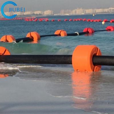 China Plastic HDPE Pipe Floater Heavy Duty Versatile For Cable Hose Floats Device Dredge Pumping for sale