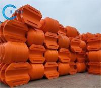 China Orange / Yellow Cylindrical HDPE Pipe Floater DN1100 For Dredger Pipelines for sale