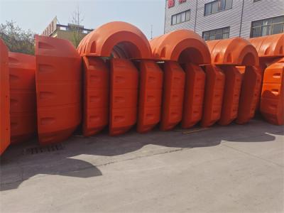 China Orange Polyethylene Dredge Pipeline Floats Ultimate Solution For Durability for sale
