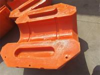 China Orange HDPE Pipe Floater For Environmental Dredging Sediment Removal Solutions for sale
