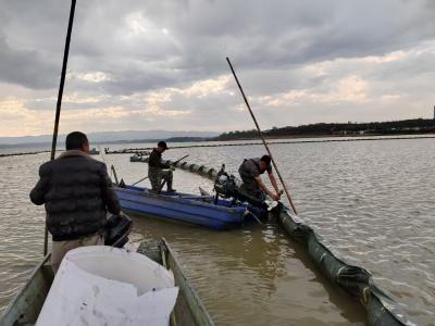 China Efficiently Control Silt and Suspended Sediment Migration with Silt Curtain PVC Skirt Material for sale