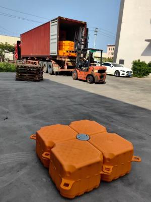 China PE Pontoon Floating Dock Heavy-Duty Modular HDPE Floating Dock System for Marinas Boat Mooring Waterfront Projects for sale