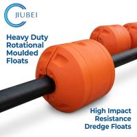 China River Sand Dredging Pipe Floats DN500 Closed Cell Foam HDPE Float Collars For Indonesia Vietnam Thailand for sale