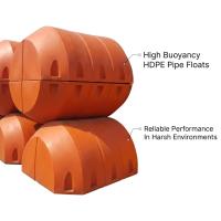 China River Sand Dredging Pipe Floats DN500 Closed Cell Foam HDPE Float Collars For Indonesia Vietnam Thailand for sale