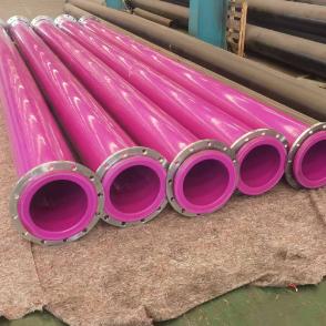 China Chemicalresistance Flanged UHMWPE pipe Resistant To Most Chemicals And Solvents Offering Corrosionresistance Performance for sale