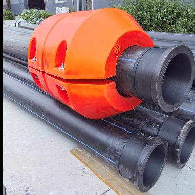 China Rotational Moulded Dredging Pipe Floats Featuring PE PU Materials Designed To Provide Buoyancy And Structural Support For Pipeline for sale