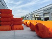 China Life Span 10 Years Dredging Pipe Floats Featuring Inner Foam High Density Pu Foam 38kgcub Durable Buoyancy for Marine Pipeline Systems for sale