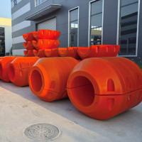 China Medium Density Polyethylene Outshell Dredging Pipe Floats Designed with High Density Pu Foam Inner Foam Providing Floating Support for sale