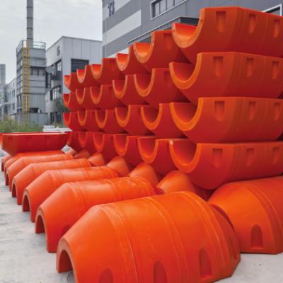 China PE and PU Raw Material Dredging Pipe Floats Temperature Range 40°C to 80°C Durable Solution for Marine Pipeline Floating for sale