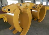 China Wearable Steel Mechanical Excavator Grapple Bucket with Rod for sale