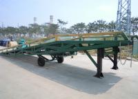 China 10 Ton - 15 Ton Portable Steel Loading Dock Ramps With Solid Tyres for sale