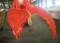 China Excavator Grapple Hydraulic Bucket Thumb Grapple With Grating Bucket for sale