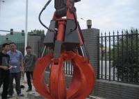 China 5 Cylinders Excavator Grapple , Hydraulic Orange Peel Grapple for sale