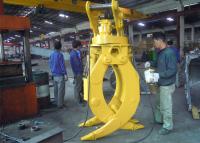 China Light Weight Wood Grapple Attachment / Timber Grapple Anti Clockwise for sale