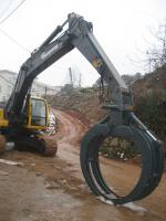China Long Durability Logging Grapple Excavator Log Grab Electric Hydraulic Grab for sale
