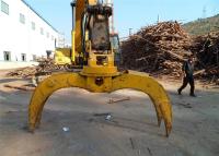 China 360 Degree Rotating Wood Grapple Attachment For Excavator Komatsu PC200 for sale