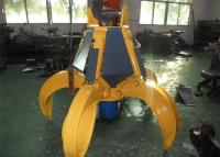 China Komatsu PC350 Hydraulic Orange Peel Grab 4 Teeth Multi Peel Clamp for sale