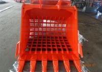 China Doosan DX 480 Excavator Bucket Attachments 2.85 Cum Skeleton / Grating Bucket for sale