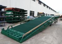 China 4 Legs Container / Truck Mobile Yard Loading Ramp 10 Ton With Hydraulic System for sale