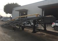 China 2000mm Width Container Mobile Yard Ramp 10 Ton / 15 Ton Light Grey Color for sale
