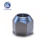 China CNC precision stainless steel machining parts external hexagonal nuts numerical control for sale