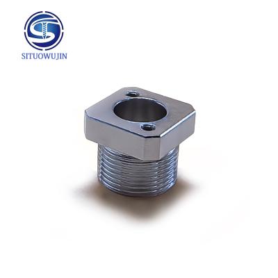 China Stainless steel square nut through-hole precision parts are used in the shipbuilding industry. for sale
