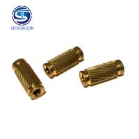 China Copper Flower Shaped Nuts Connecting Injection Molding Parts Embedded Anti Rust for sale
