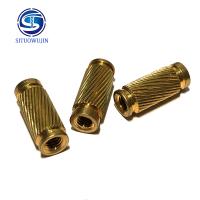 China Copper Flower Shaped Nuts Connecting Injection Molding Parts Embedded Anti Rust for sale
