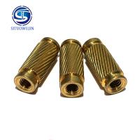 China Copper Flower Shaped Nuts Connecting Injection Molding Parts Embedded Anti Rust for sale