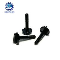China Black Embedded Pins  Adjusting Tool Screws Semi Threaded M4 Machined Hardware Tool for sale