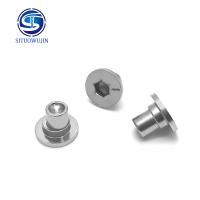 China 304 316 Eccentric Rivets Sliding Support Connection Pieces Door Hardware  DIN 2462 for sale