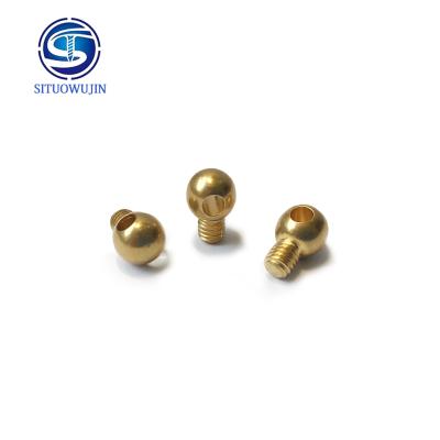 China Copper Ball Head Screw Fixed Quick Lock Precision Hardware Accessories CNC Processing for sale