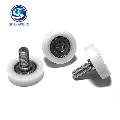 China Axle Rubber Covered Wheels Stainless Steel M5 Screws Hardware For Medical Equipment for sale