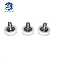 China Axle Rubber Covered Wheels Stainless Steel M5 Screws Hardware For Medical Equipment for sale