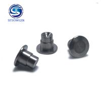 China Semi Hollow Stainless Steel Threaded Rivets Trapezoidal Hardware Hinge Sliding Support Shaft for sale