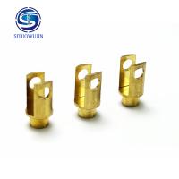 China Precision Copper Machined Part Slotted Double Ear Connection Intelligent Hardware for sale