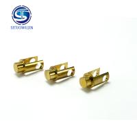 China Precision Copper Machined Part Slotted Double Ear Connection Intelligent Hardware for sale