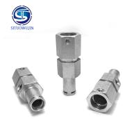 China Aluminum Alloy CNC Nuts Precision Mechanical Hexagonal Head Through Screw Hex for sale