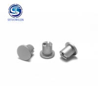 China Turning CNC Nuts Aluminum Weld Nuts With Slot Adjustment 6061 7075 CNC Hardware for sale