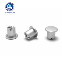 China Turning CNC Nuts Aluminum Weld Nuts With Slot Adjustment 6061 7075 CNC Hardware for sale