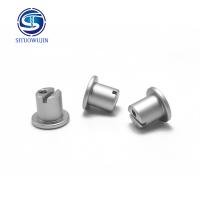 China Turning CNC Nuts Aluminum Weld Nuts With Slot Adjustment 6061 7075 CNC Hardware for sale
