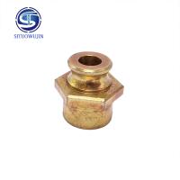 China Copper M10 hexagonal connection piece, used as precision marine hardware for ships, CNC machining service for sale
