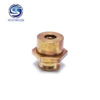 China Copper M10 hexagonal connection piece, used as precision marine hardware for ships, CNC machining service for sale