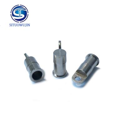 China Nickel Plated Brass Terminal Connector, CNC Machined Banana Plug Precision Hardware for sale