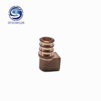 China Copper M6 Semi Threaded Screws CNC Turning Precision Fasteners for sale