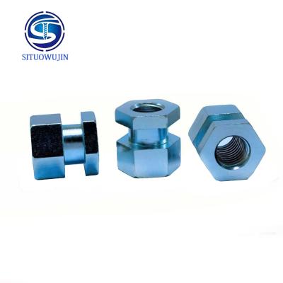 China Zinc Plated Carbon Steel Hex Nut, Standard Hexagonal Fastener Hardware for sale
