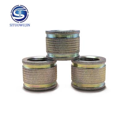 China Color Zinc Plated Carbon Steel Round Nut, Round Locking Fastener for sale